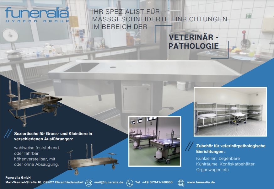 New necropsy tables for a Veterinary Investigation Centre in Stuttgart ...